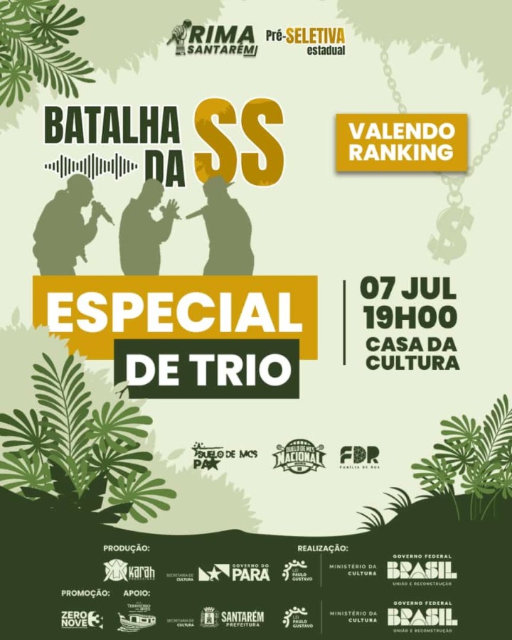 Casa da Cultura recebe batalha de rima neste domingo, 7 | Cultura ...